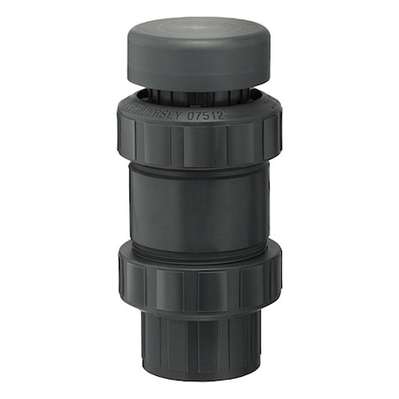 Plast-O-Matic Vacuum Breaker, 2 In., FNPT, PVC, 100 psi VBS200VT-PV | Zoro