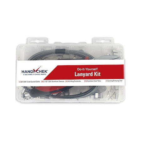 ZORO SELECT 3/64 in. x 25 ft. Do it Yourself Galvanized Lanyard ...