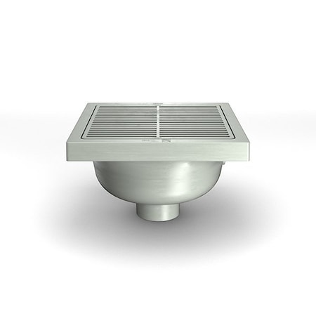 Zurn FS12 Square Nickel Bronze Frame, Full Grate, and Hardware FS12-NF ...