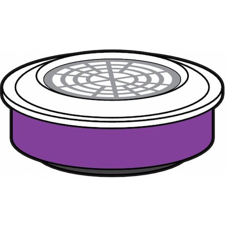 3M Scott Filter, Bayonet, P100, Magenta, 2 PK, NIOSH 7422-FP1 | Zoro