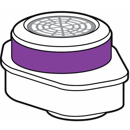 3M Scott Combination Cartridge/Filter, Bayonet, AG, P100, Magenta ...