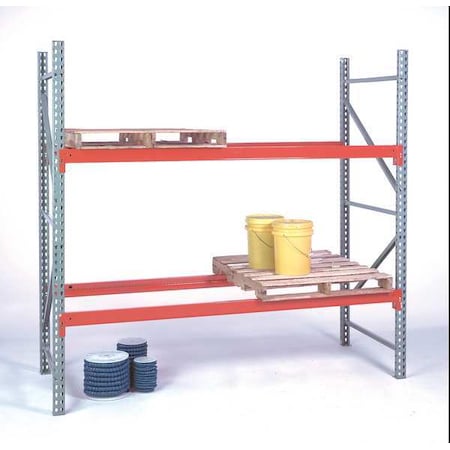 Interlake Mecalux Pallet Rack Beam 96"L, Orange IB36ET09600RCA4000 | Zoro