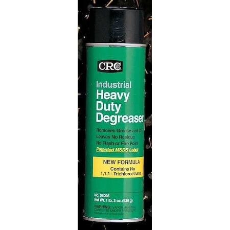 Crc Degreaser, Heavy Duty, Solvent Based, 20 oz, Aerosol Spray Can 03095 | Zoro