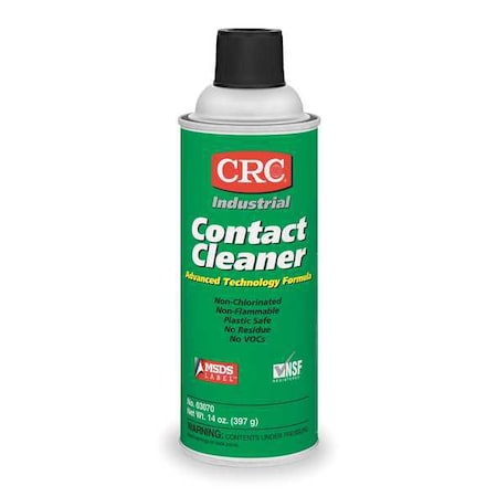 Crc Contact Cleaner, Aerosol Spray Can, 14 oz, Liquid 03070 | Zoro