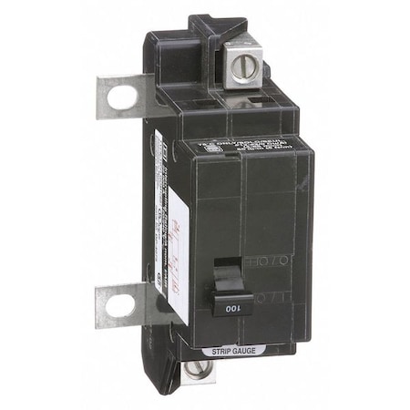 Square D Miniature Circuit Breaker, 100 A, 120/240V AC, 2 Pole, Bolt On ...