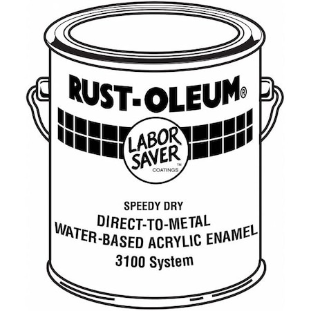 Rust-Oleum Interior/Exterior Paint, High Gloss, Water Base, 5 gal ...