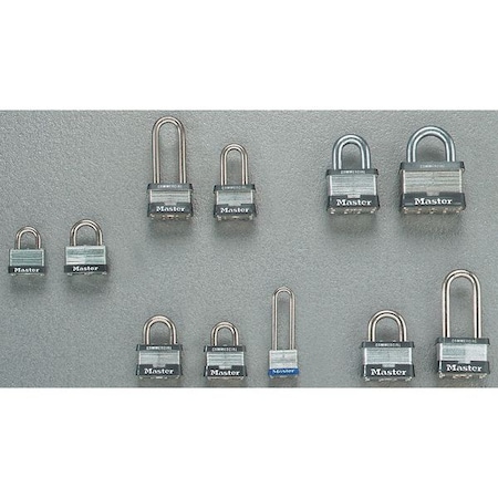 Master Lock Padlock, Keyed Alike, Long Shackle, Rectangular Steel Body ...