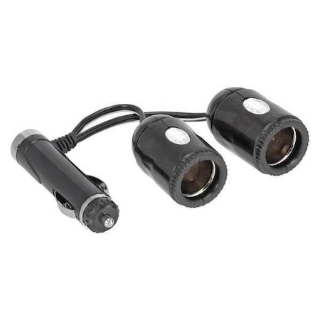 Bell Twin Socket Splitter, 5 Amps 39004-8 | Zoro