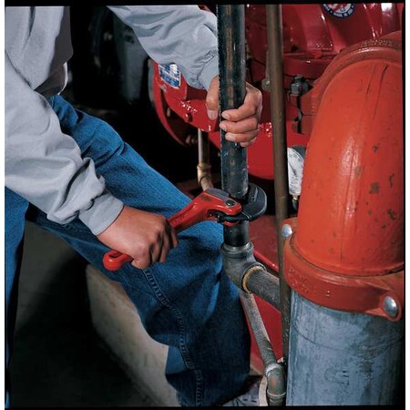 Ridgid 14" Heavy-Duty RapidGrip Wrench, 2" Capacity, Red 10358 | Zoro