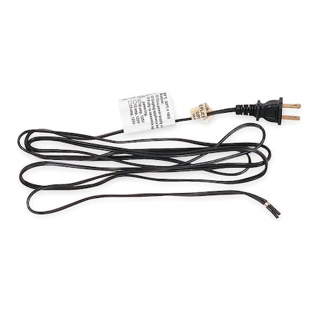 Power First Power Cord, 1-15P, SPT-1, 8 ft., Blk, 10A, 18/2 1FD94 | Zoro