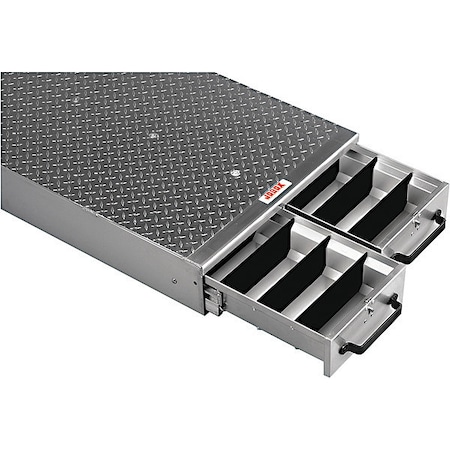 Crescent Jobox 2 Drawer Long Floor Heavy-Duty Aluminum Drawer Storage ...