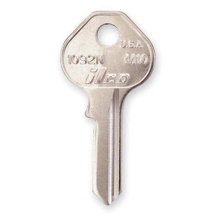 Kaba Ilco Key Blank, Brass, Type M10, 4 Pin, PK10 1092N-M10 | Zoro