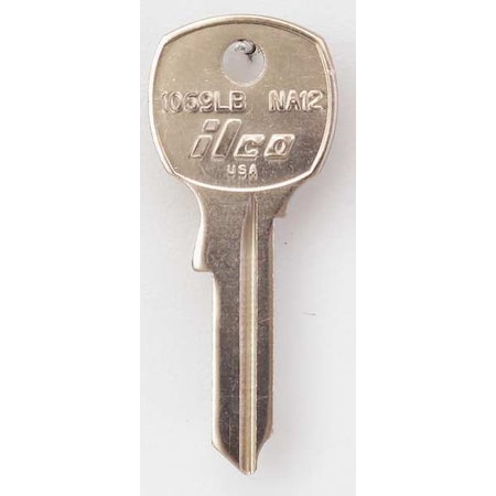 Kaba Ilco Key Blank, Brass, Type NA12, 5 Pin, PK10 1069LB-NA12 | Zoro