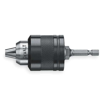 Dewalt Keyless Drill Chuck Kit 3/8In Cap., 1/4 Hex DW0521 | Zoro