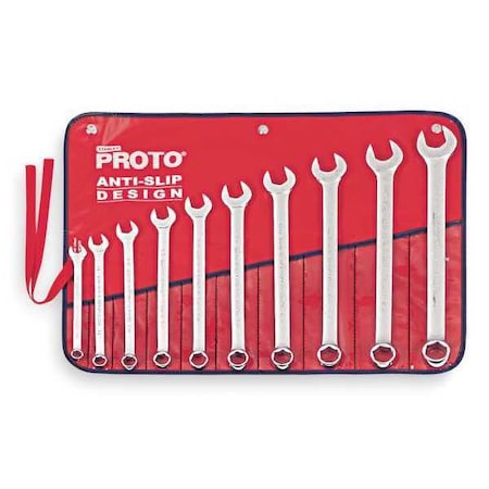 Proto Combination Wrench Set, SAE, 10 pcs. J1200GHASD | Zoro