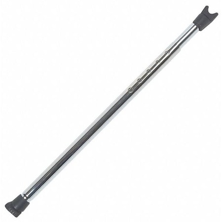 Zoro Select Telescoping Sliding Door Bar Lock, Chrome 1HEY3 | Zoro
