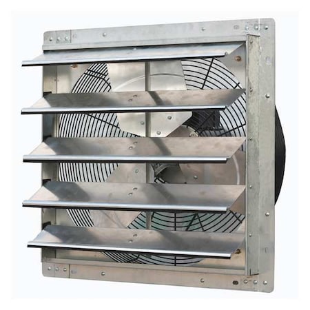Dayton Shutter Mount Exhaust Fan, 20", 1 Speed, 3948 cfm, 115V 1HLA8 | Zoro