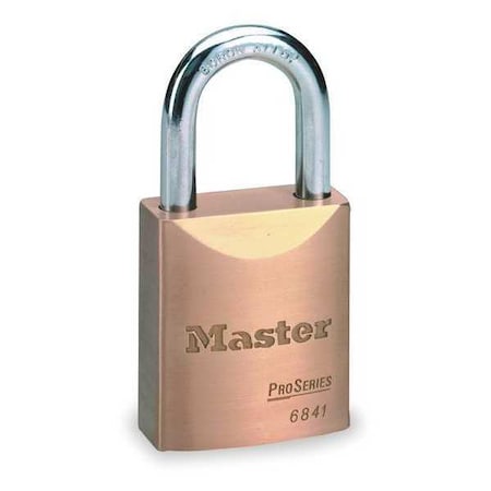 Master Lock Padlock, Coreless, Standard Shackle, Rectangular Brass Body ...