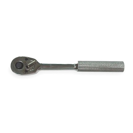 WESTWARD 1/2" Drive, 72 Teeth, Pear Hand Ratchet, 10", Chrome - 1KEJ1