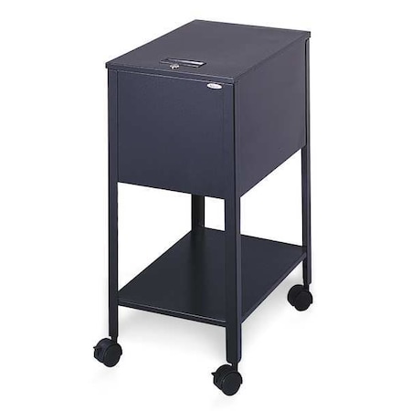 Safco Mobile File Holder, Locking, Letter, Black 5361BL | Zoro