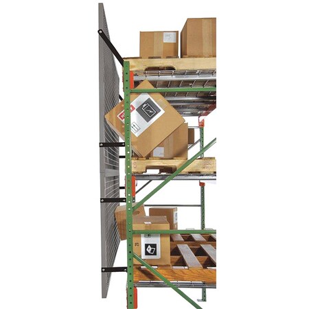 Husky Rack & Wire Pallet Rack Protector, 144W x 48In H RGW1204 | Zoro