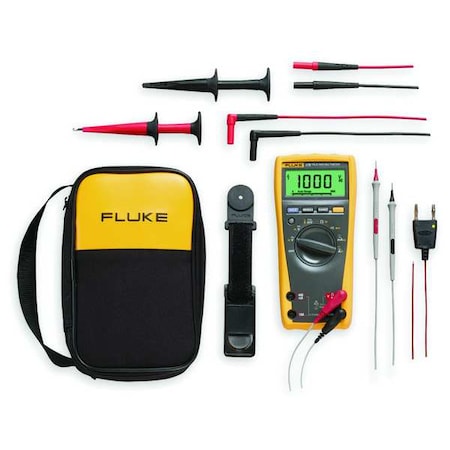 Fluke Digital Multimeter Kit, CAT III 1000V, CAT IV 600V, Max AC/DC ...