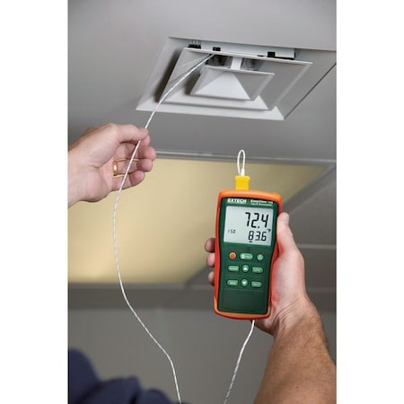 Extech Thermocouple Thermometer,1 Input,Type K (EA11A) | Zoro