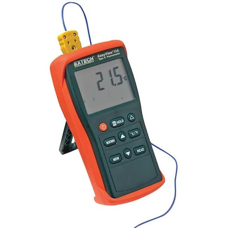 Extech Thermocouple Thermometer,1 Input,Type K (EA11A) | Zoro