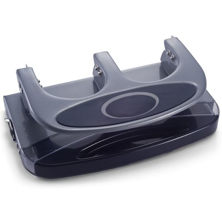 Officemate Heavy Duty Paper Punch, Three Hole, Silver 90100 | Zoro