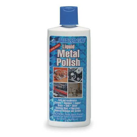 Blue Magic Liquid Metal Polish, Size 8 oz., Bottle 200-06 | Zoro