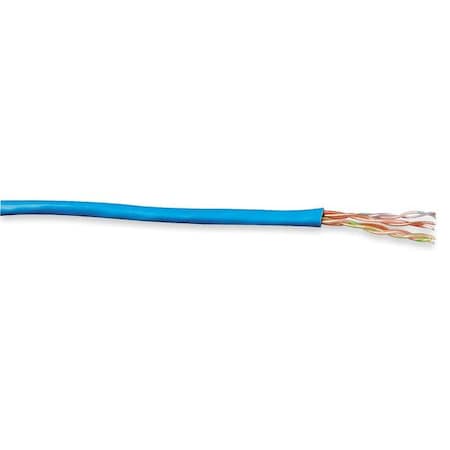 Genspeed Cable, Cat 6, 23 AWG, 1000 ft, Blue 7131100 | Zoro