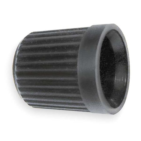 Tru-Flate Dome Shaped V Cap, Bk, Plstc, PK100 38-505-100 | Zoro