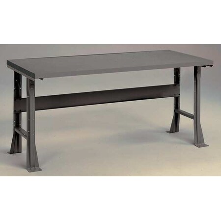 Tennsco Work Bench, Steel, 60" W, 33-1/2" Height, 2500 lb., Flared WB-1 ...