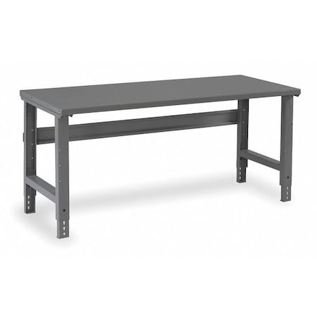 Tennsco Bolted Work Bench, Steel, 72" W, 33-1/2" Height, 1800 lb ...