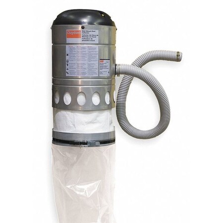 Dayton Dust Collector, 207 CFM Max Flow, 3/4, 1 Phase 1PEJ6 | Zoro