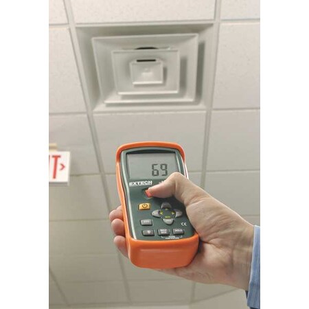 Extech Anemometer with IR Temp, 80 to 5900 fpm AN200 | Zoro