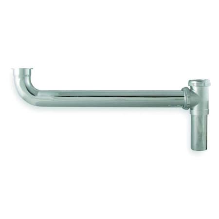 Zoro Select 1-1/2 Dia, Brass, Chrome/Brass, Kitchen, End Outlet Waste ...