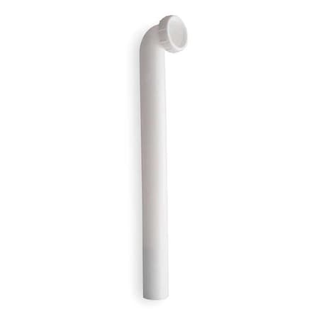 Zoro Select 1-1/2 Dia, Polypropylene, White/Plastic, Kitchen, Waste Arm ...