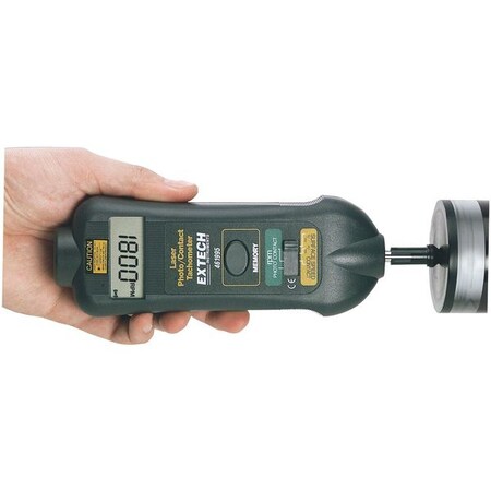 Extech Laser Tachometer, 0.5 to 20,000 rpm 461995 | Zoro