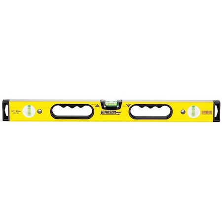 Johnson Level & Tool Box Beam Level, Hand Holes, 24 In 9824-HH | Zoro