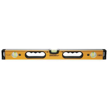 Johnson Level & Tool Box Beam Level, Hand Holes, 24 In 9824-HH | Zoro
