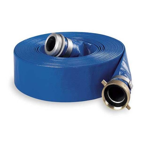 Spiraflex Blue 1-1/2" ID x 50 ft. PVC Water Discharge Hose BL DP150 ...
