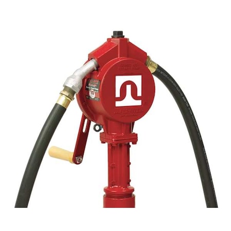 Fill-Rite Hand Operated Drum Pump, 3/4 in FNPT, Hose & Nozzle, Bung ...