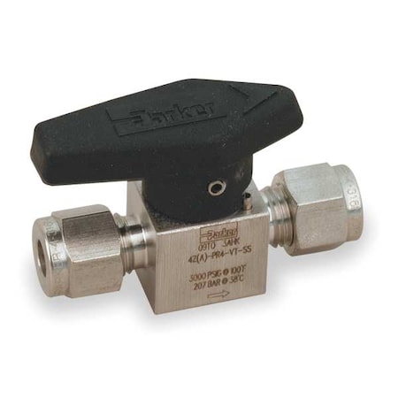 Parker Rotary Plug Valve, 1/2 In, 316 SS, 1/4 Turn 8A-PR6-VT-SS | Zoro