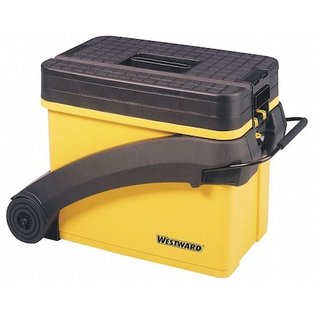 Westward Portable Tool Box, Plastic, Black and Yellow 1RC62 | Zoro
