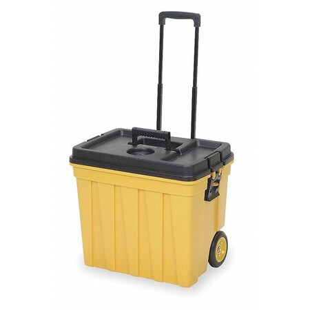 Contico Rolling Tool Box, Structural Foam, Yellow PW1921 | Zoro
