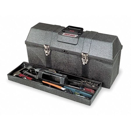 Contico Hip Roof Tool Box, 26 In. W HR8260GY | Zoro