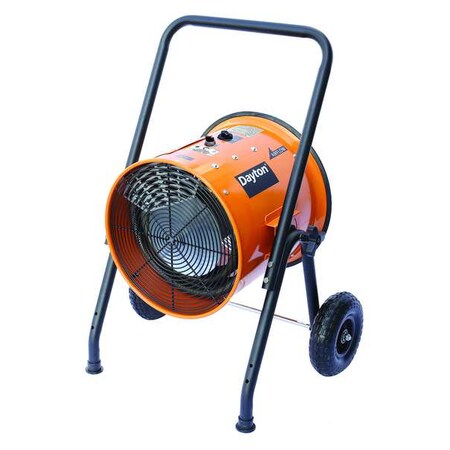 Dayton Portable Electric Salamander Heater, 15KW, 480V AC, 3 Phase ...