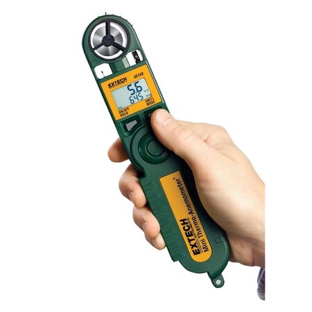 Extech Anemometer with Humidity, 100 to 5500 fpm 45158 | Zoro
