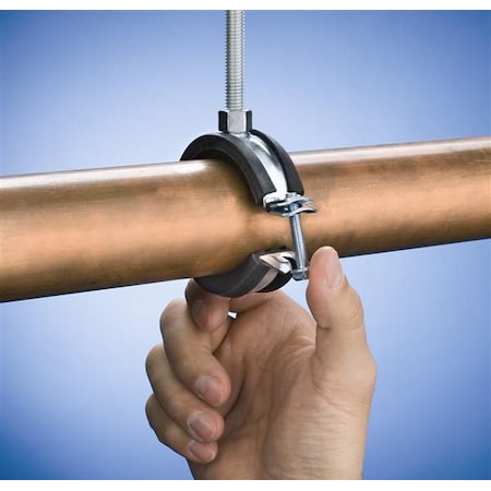 Nvent Caddy EZ-Riser Cushioned Pipe Clamp, Pipe Size 1-1/4 In 454007 | Zoro